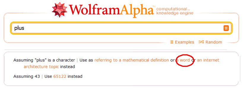Words with WolframAlpha | Mathematics, Learning and Technology