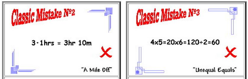 classic mistakes 2 | Mathematics, Learning and Technology
