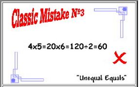 classic mistakes | Mathematics, Learning and Technology