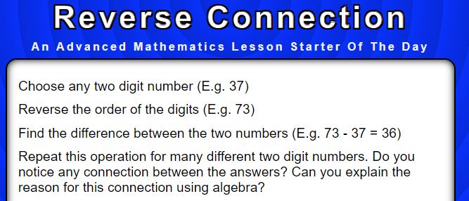Advanced Starters – Transum | Mathematics, Learning and Technology