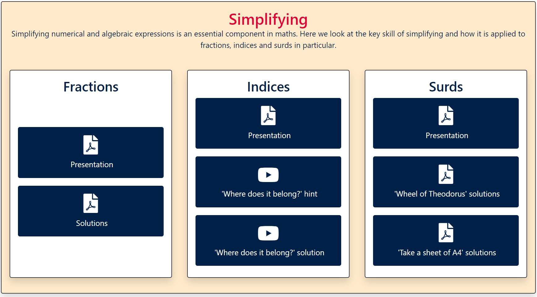 More Maths at Home – AMSP | Mathematics, Learning and Technology