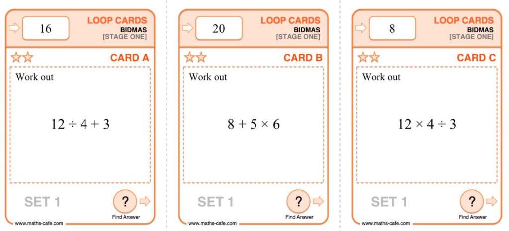 Loop Activities / Treasure Hunts | Mathematics, Learning and Technology