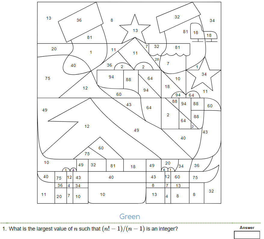 Mathematical Christmas Cards