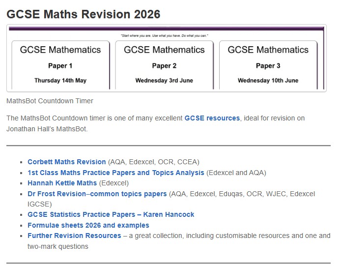 GCSE Maths Revision 2026: Essential Resources & Dates